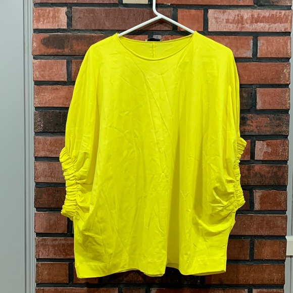 Zara | Tops | Zara Yellow Top | Poshmark